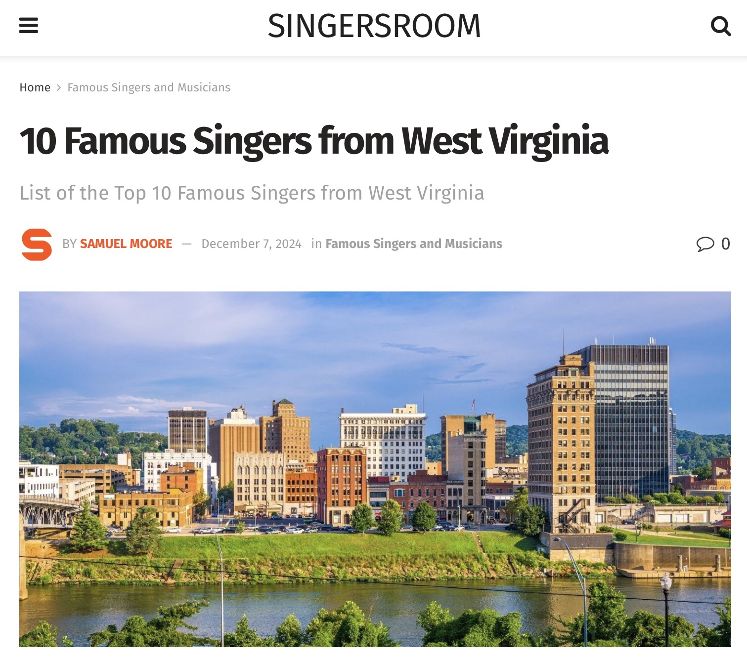 Article on Singers from West Virginia - Ann Magnuson Official Website